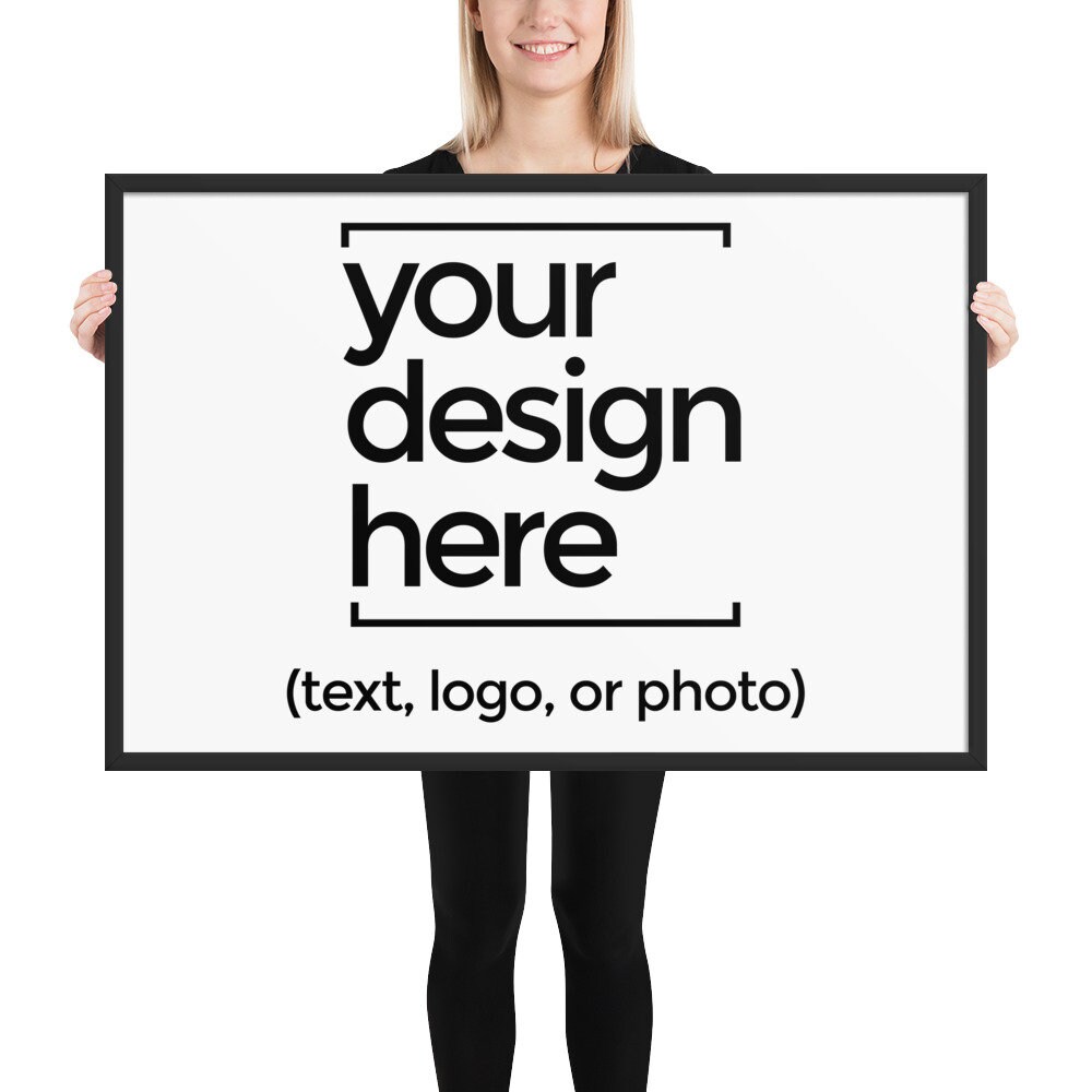 Personalized Framed Poster Enhanced Paper Framed Poster - Etsy