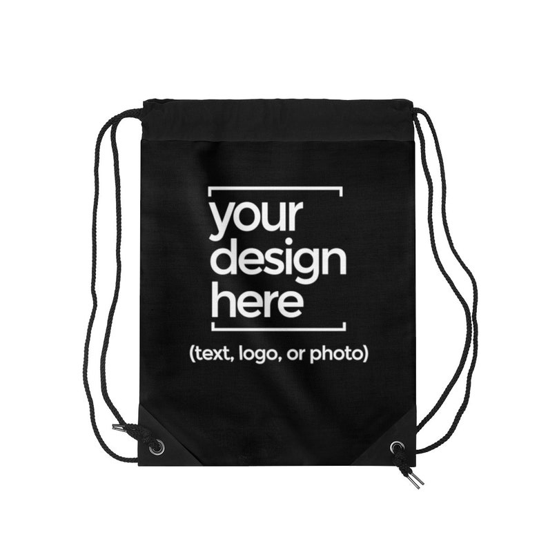 Design Drawstring Bag Photo Bag Logo Bag Custom Picture | Etsy
