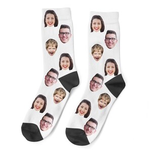 Custom Faces Socks, Photo Socks, Personalized Gift, Funny Socks, Dad ...
