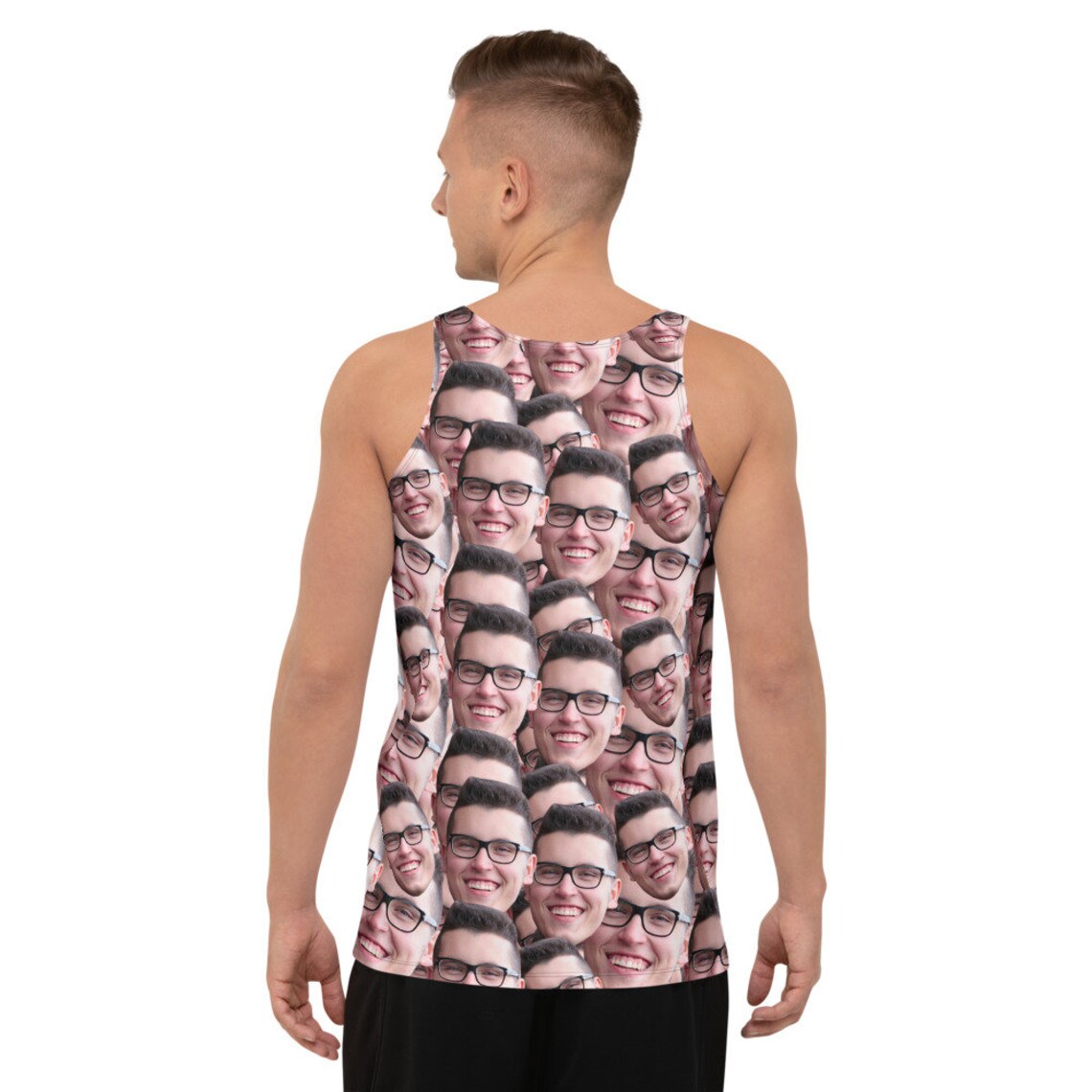 Crazy Face Tank Top Face Unisex Tank Top Photo Tank Top - Etsy