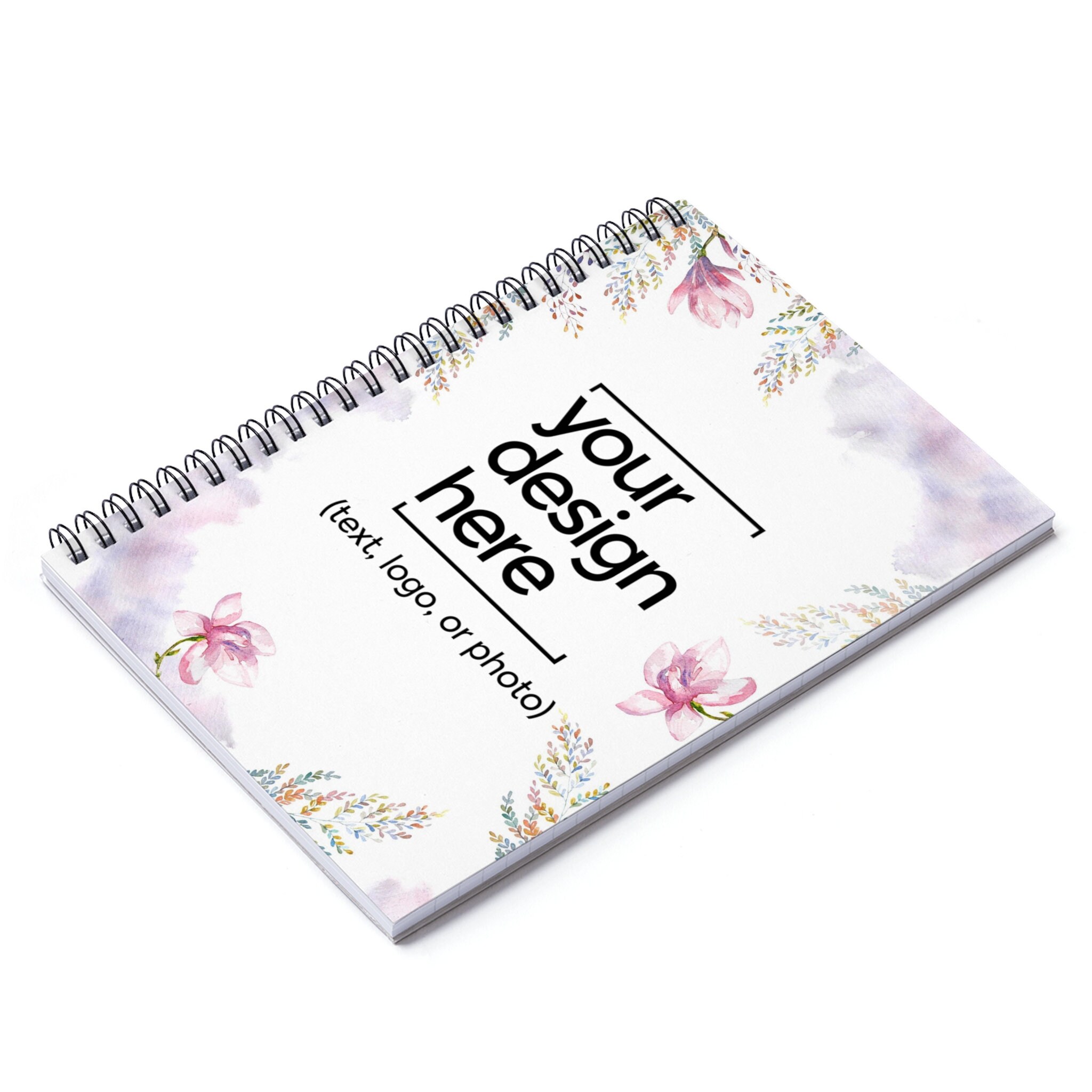 Custom Spiral Notebook Ruled Line Photo Notebook Logo | Etsy