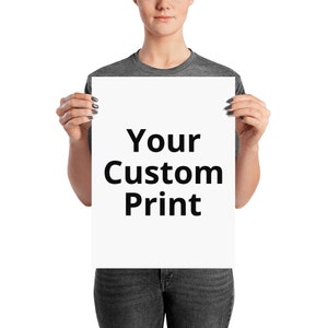 Personalized Poster, Enhanced Matte Paper Poster, Custom Text Poster ...