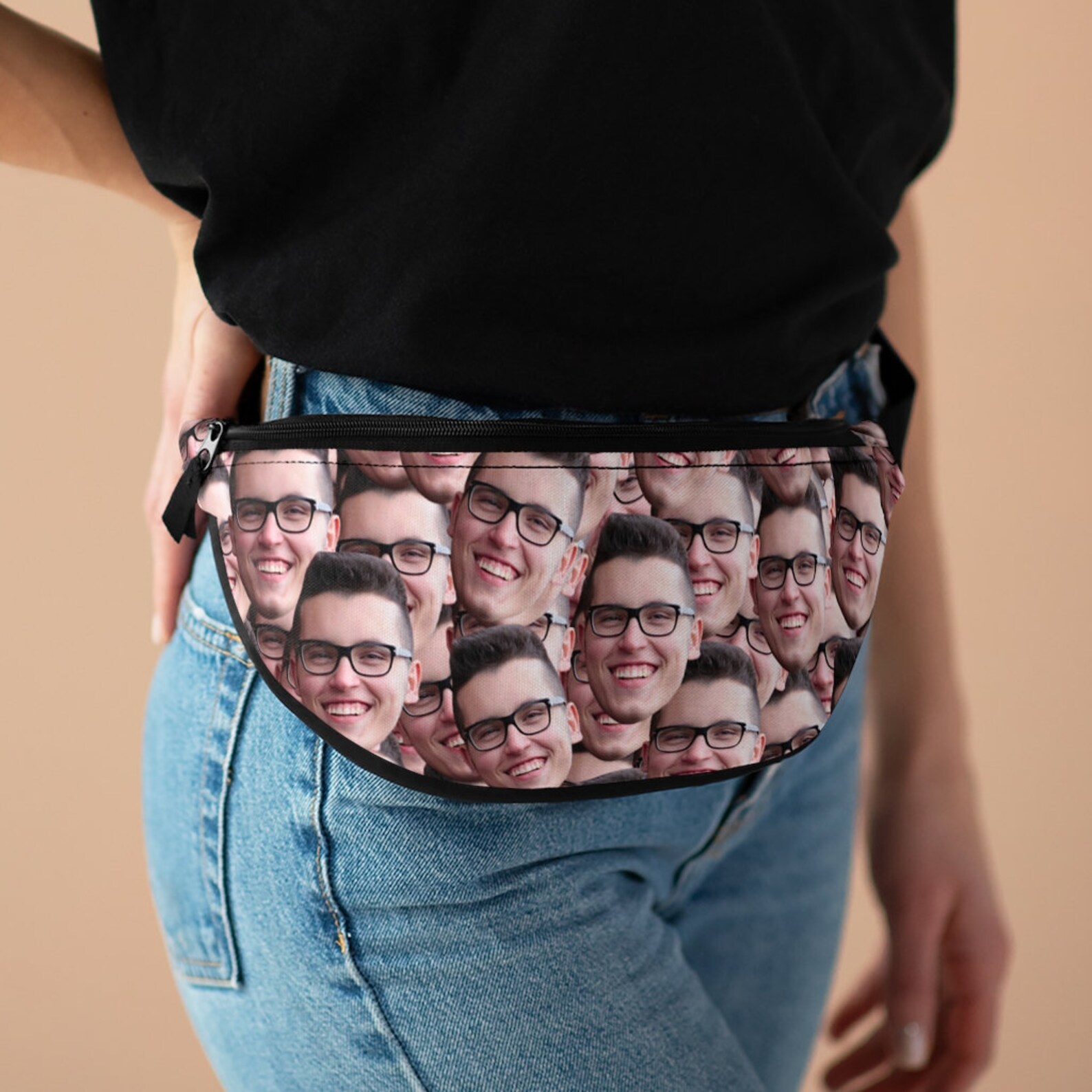 Crazy Face Fanny Pack Photo Fanny Pack Faces Fanny Pack | Etsy