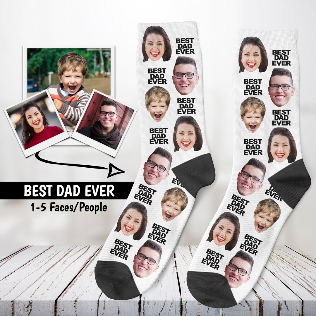 Best Dad Ever Socks, Fathers Day Gift, Number 1 Dad Socks, Gifts for ...