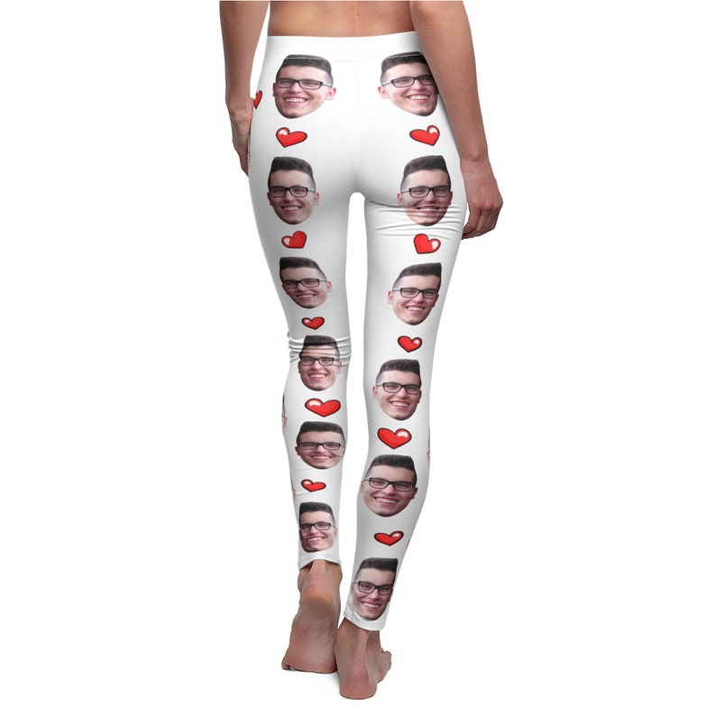 Face Leggings Custom Photo Leggings Funny Selfie Leggings | Etsy