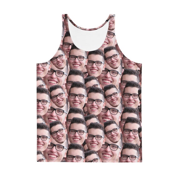 Crazy Face Tank Top Face Unisex Tank Top Photo Tank Top - Etsy