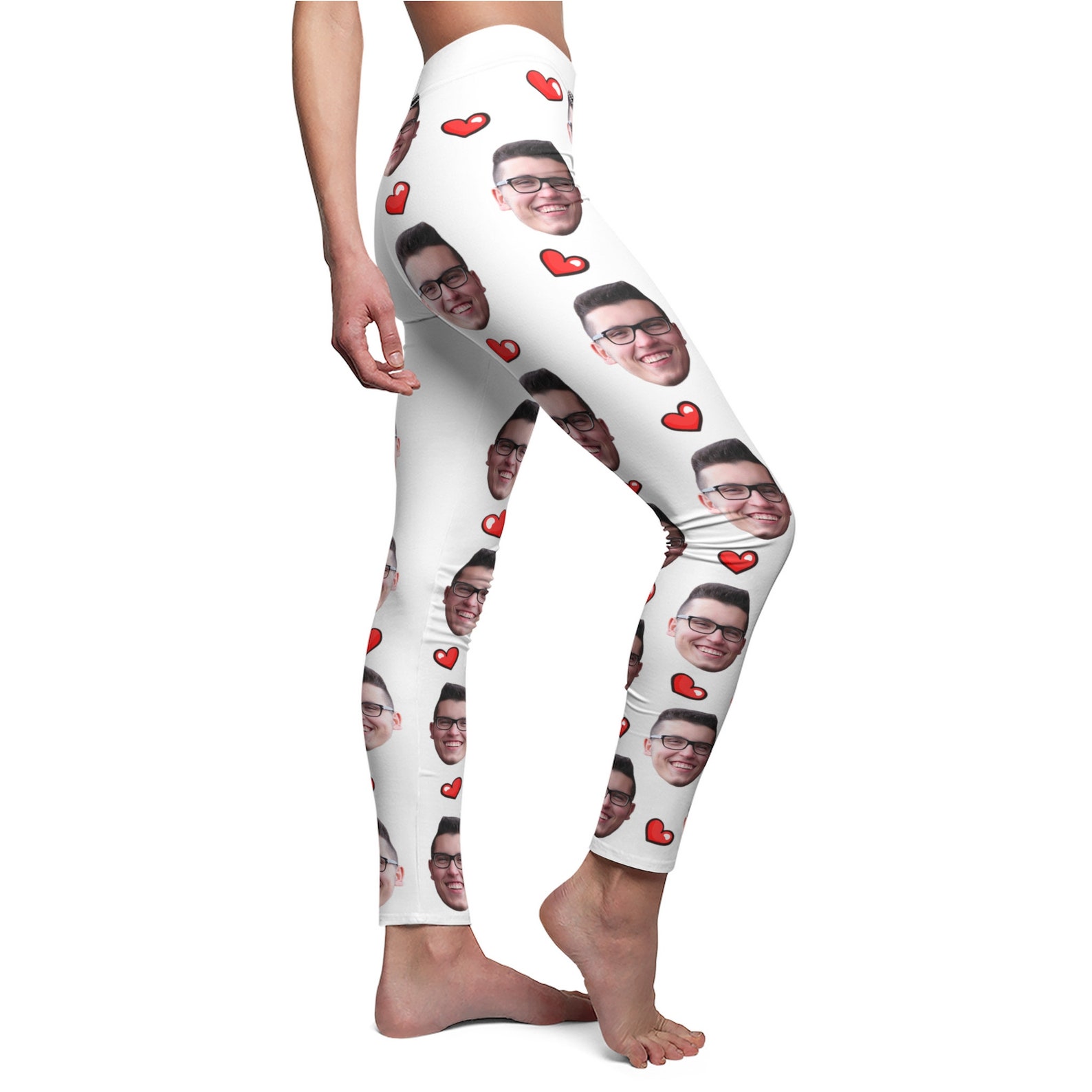 Personalized Face Leggings Custom Photo Leggings Funny - Etsy