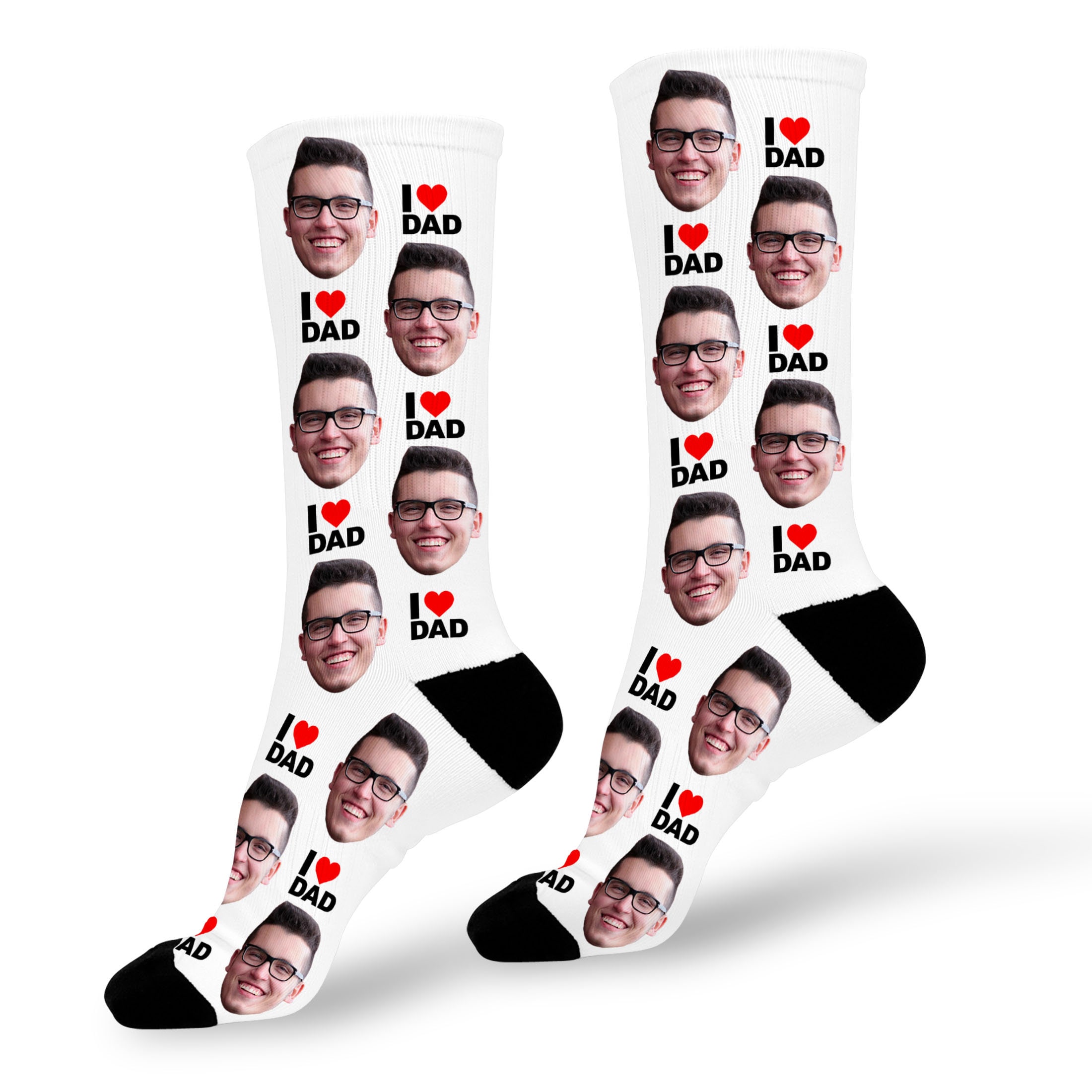 Custom Dad Socks I Love Dad Socks Gift for Dad Father's - Etsy