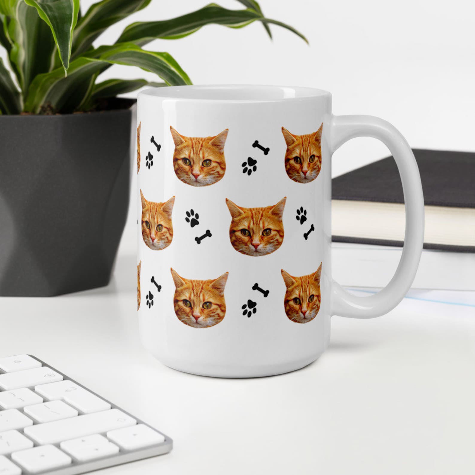 Personalized Cat Photo Coffee Mug Custom Cat Face Mug Best - Etsy