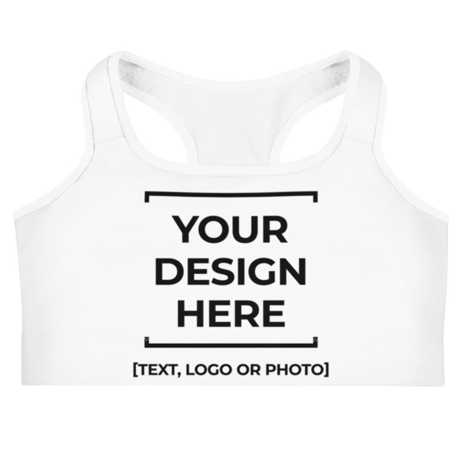 Custom Sports Bra Personalized Sports Bra Custom Text Bra | Etsy