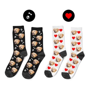 Custom Dog Socks, Personalized Pet Socks, Customized Love Socks, Face ...