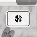 Monogram Bath Mat Custom Initials Bath Mat Monogrammed Text - Etsy