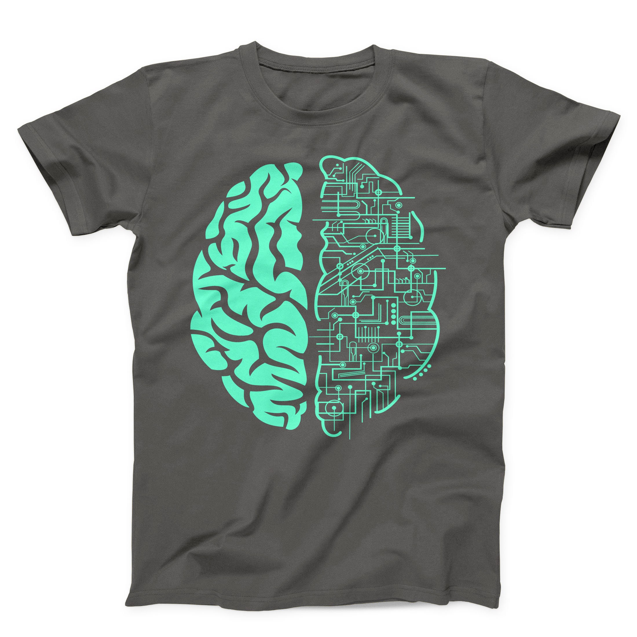 Electric Brain Unisex T-shirt Digital Brain Shirt Funny | Etsy