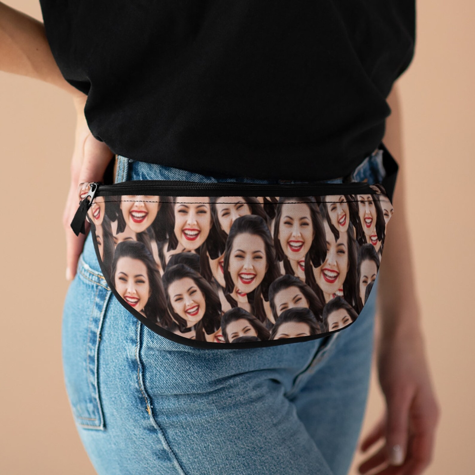 Crazy Face Fanny Pack Photo Fanny Pack Faces Fanny Pack | Etsy