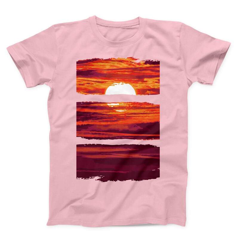 Sunset Unisex T-shirt Sunrise Graphic Creative Tee Sunset | Etsy