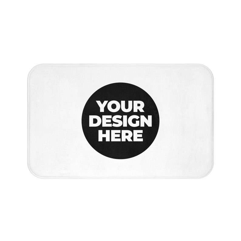 Custom Bath Mat Personalized Photo Bath Mat Text Bath Mat | Etsy