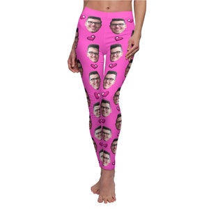 Personalized Face Leggings Custom Photo Leggings Funny - Etsy