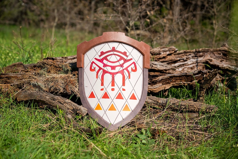 Tears of the Kingdom Old Wooden Shield - Zonai Shield Replica - Cosplay ...