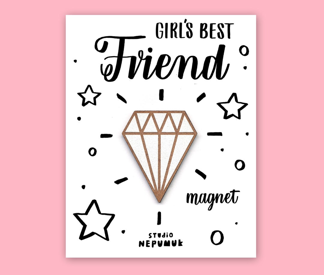 Girls Best Friend Magnet, Fridge Magnet - Etsy