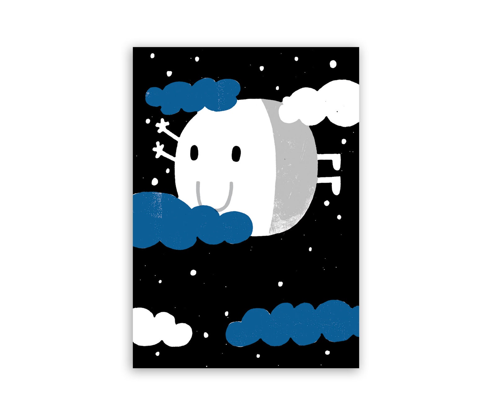 Moon Postcard, Greeting Cards, Greetings, Space, Clouds - Etsy Sweden