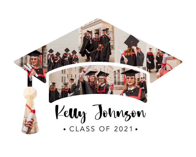 Graduate Photo Collage Graduate Photo Gift Class of 2021 - Etsy