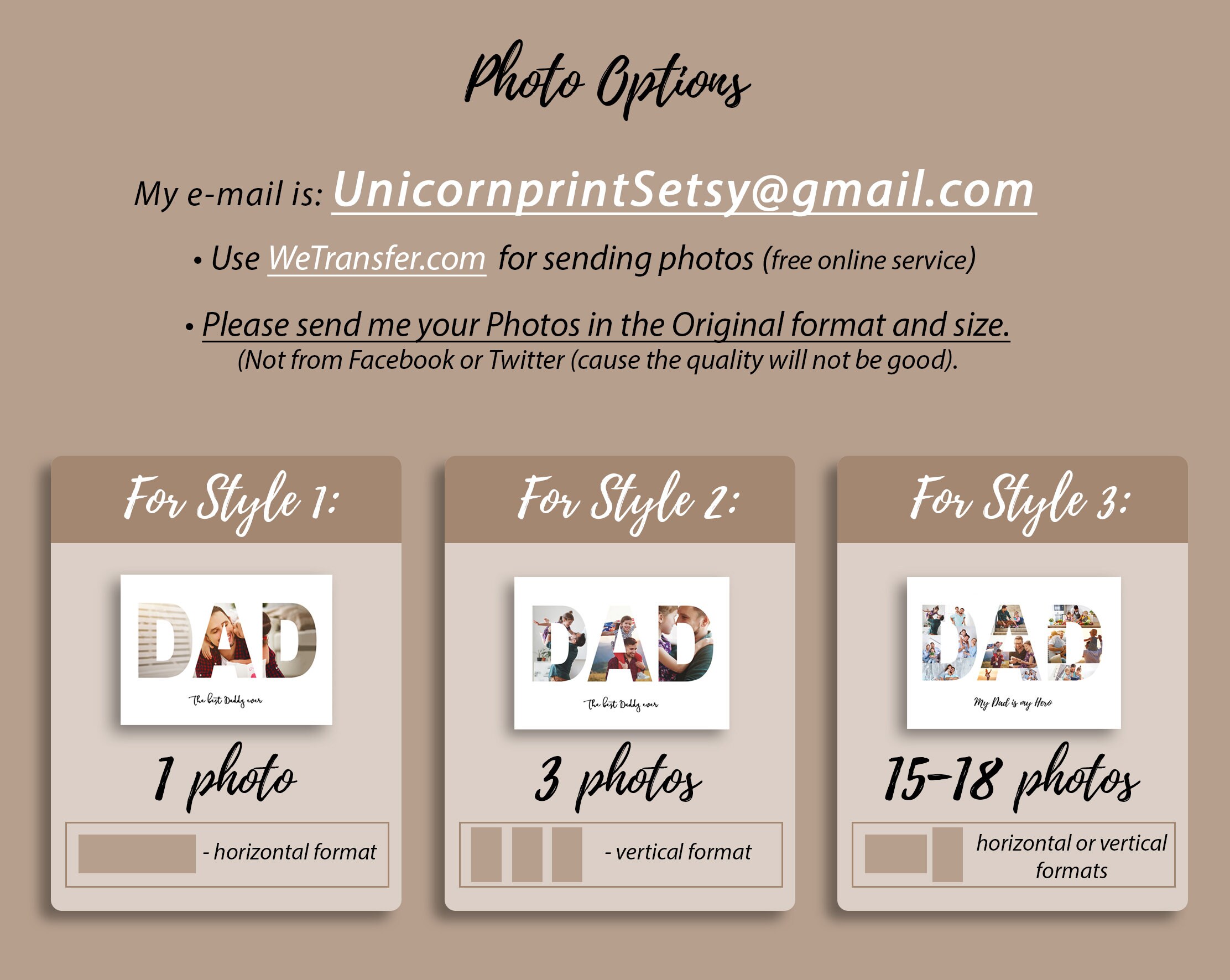 Personalised Photo Collage Custom Photo Collage Your Text - Etsy
