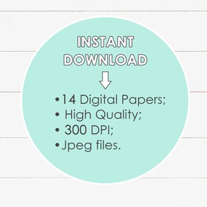 14 Mint and Gold Glitter Digital Papers, Printable Papers, Gold Paper ...