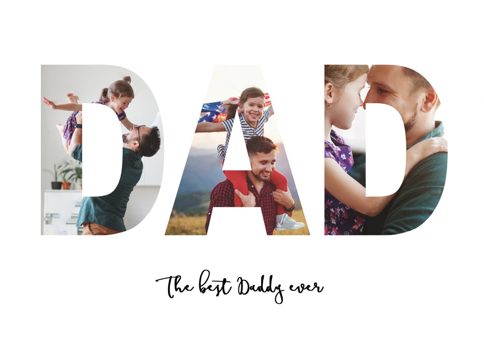 Dad Photo Collage Digital Gift for Dad Photo Dad Gift | Etsy