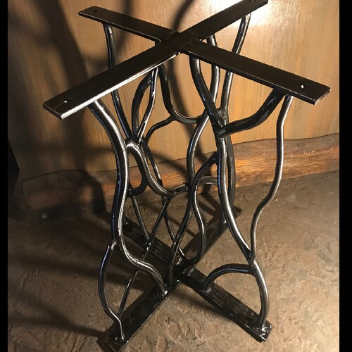 Forged Iron Crooked Tree Branch Table Accent Table Base - Etsy