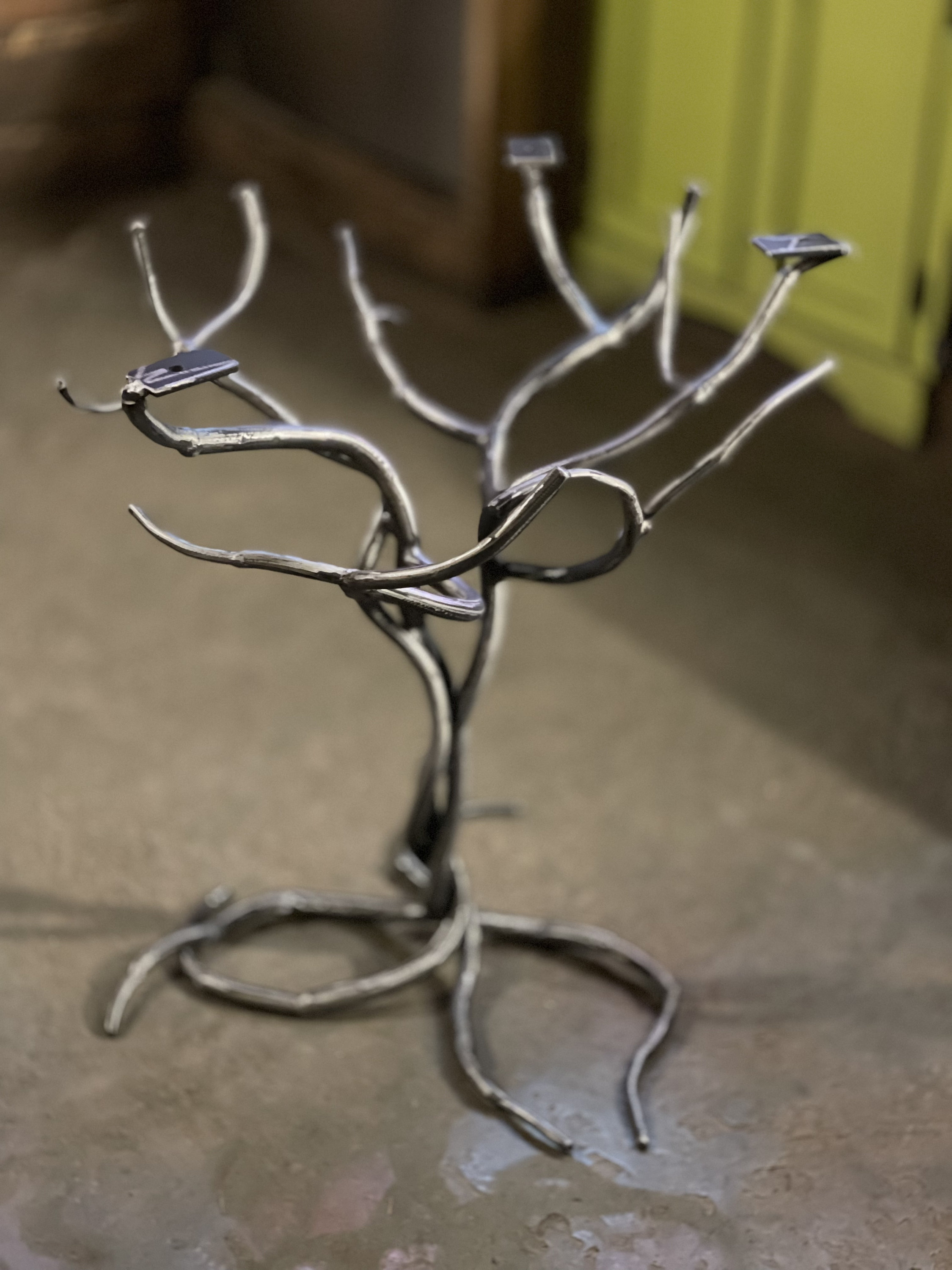 Forged Iron Woodland Tree Branch Accent Table Base Metal End | Etsy