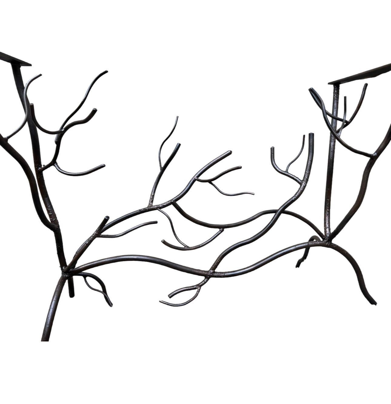 Forged Iron Rustic Forest Console Base, Tree Branch Table Base, Natural ...