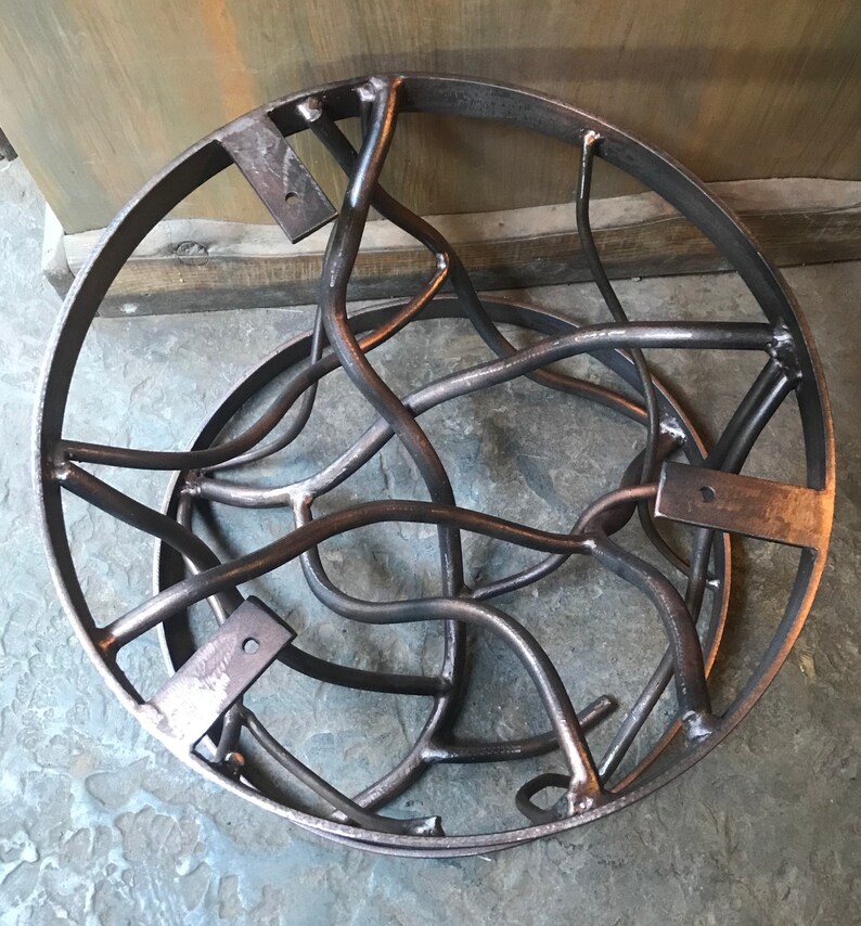 Forged Iron Branch Table Base Metal Accent Table Rustic - Etsy