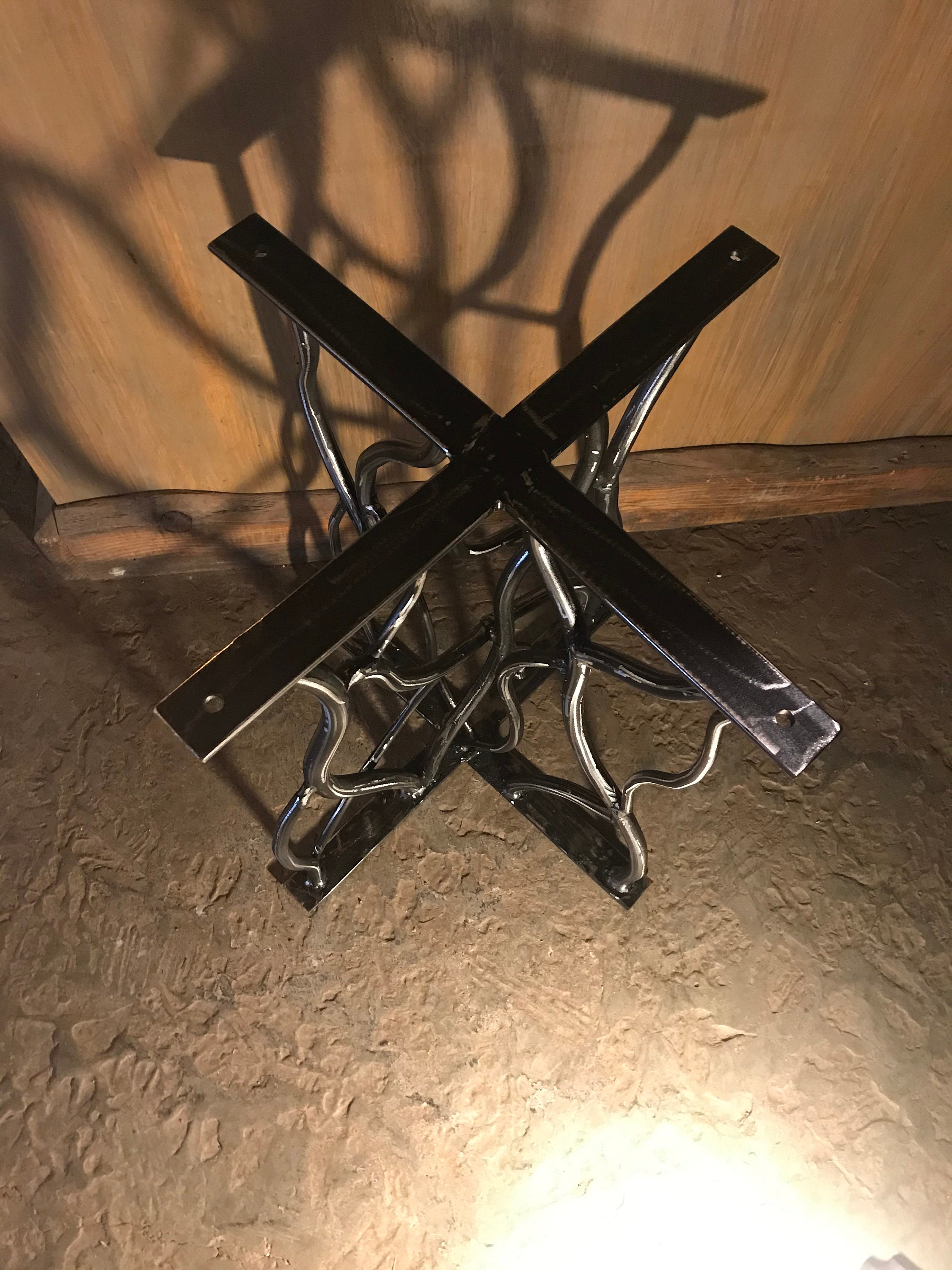 Forged Iron Branch Accent Table Base Forest Plus Shaped | Etsy