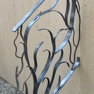 Forged Iron Seaweed Coral Ocean Stair Railing, Coastal Design Railing ...