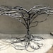 Forged Iron Forest Tree Branch Small Table Base, Rustic Modern Metal ...
