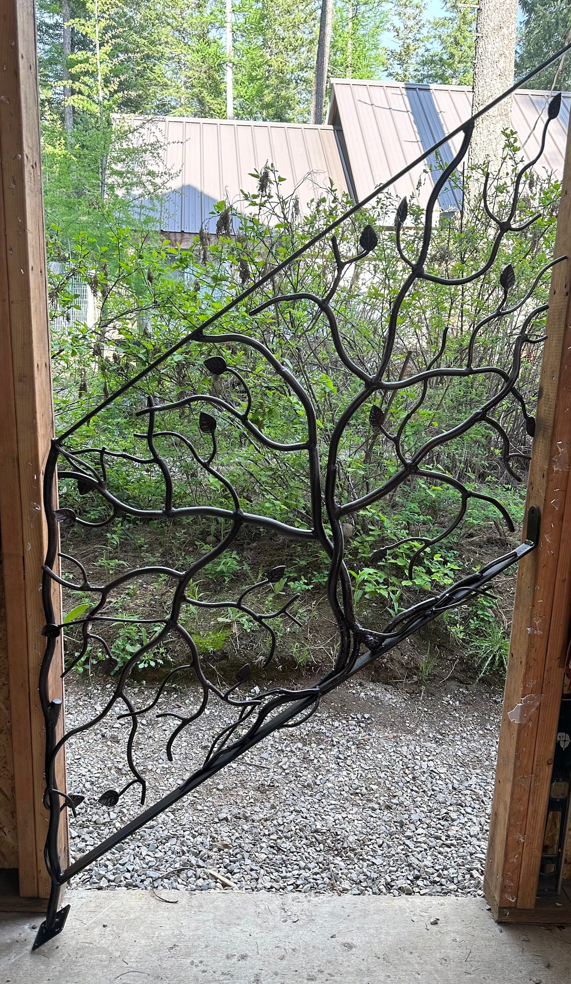 Forged Iron Twisted Tree Stair Railing Custom Metal Railing - Etsy UK