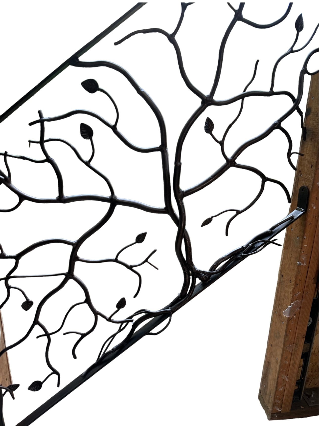 Forged Iron Twisted Tree Stair Railing Custom Metal Railing - Etsy UK