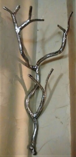 Forged Iron Tree Branch Hanger Rustic Coat Towel Hook - Etsy