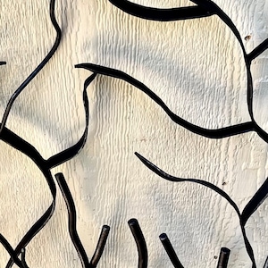 Forged Iron Seaweed Coral Ocean Stair Railing, Coastal Design Railing ...