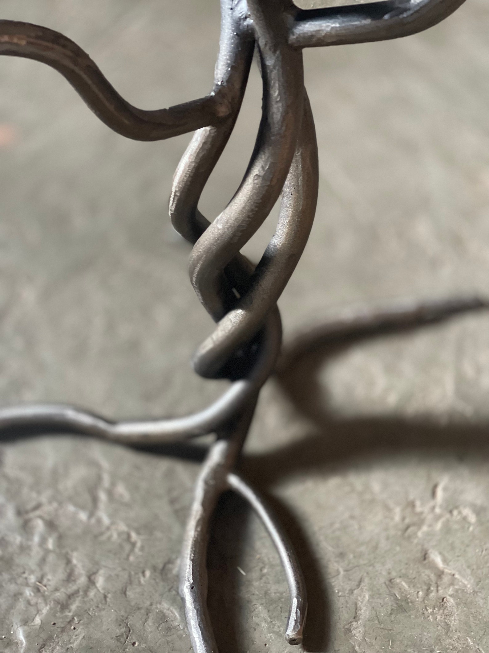 Forged Iron Crooked Branch Base for Wood Top Rustic Living - Etsy