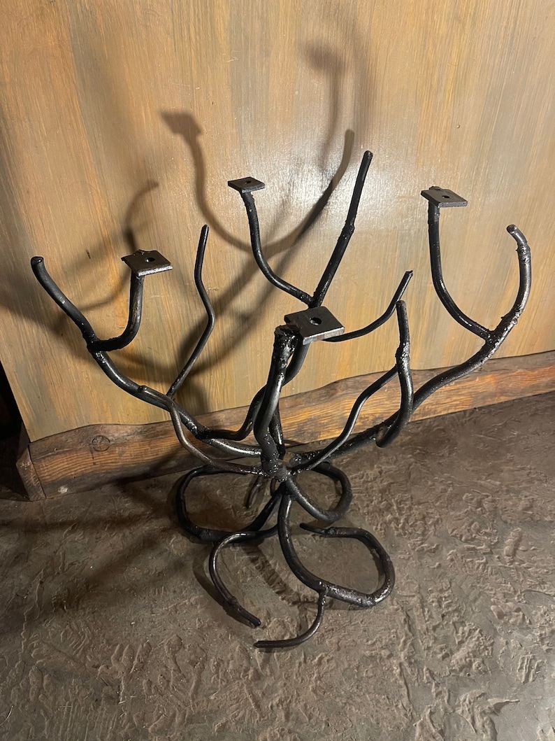 Forged Iron Woodland Tree Branch Accent Table Base Metal End | Etsy