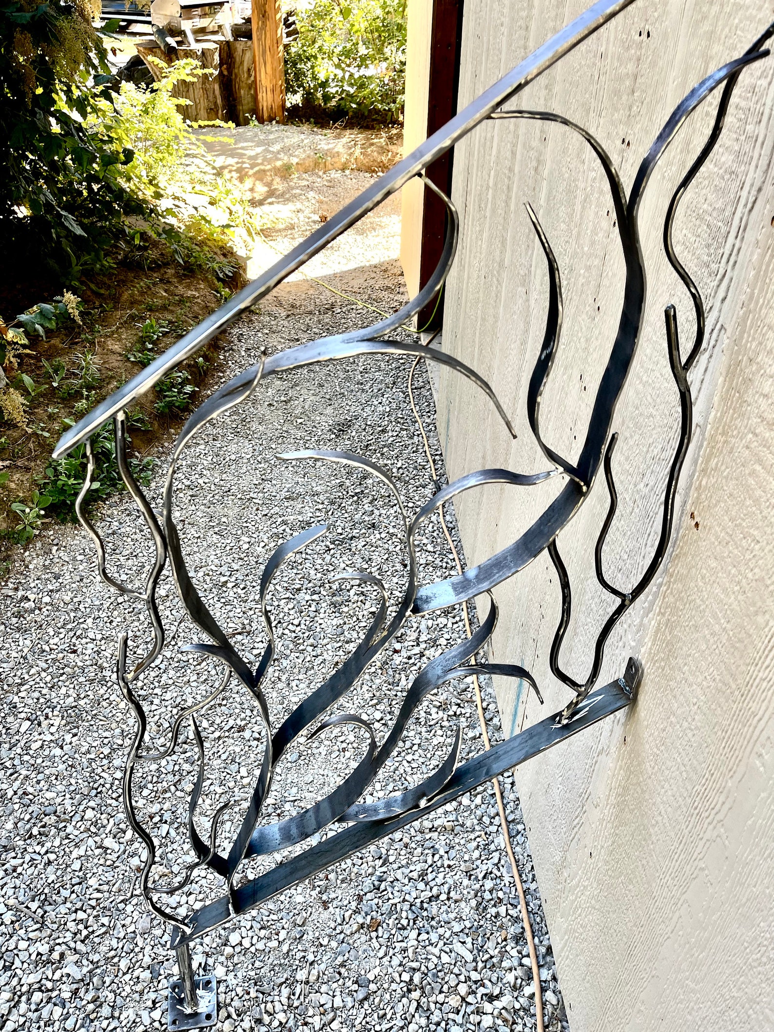 Forged Iron Seaweed Coral Ocean Stair Railing Coastal Design - Etsy