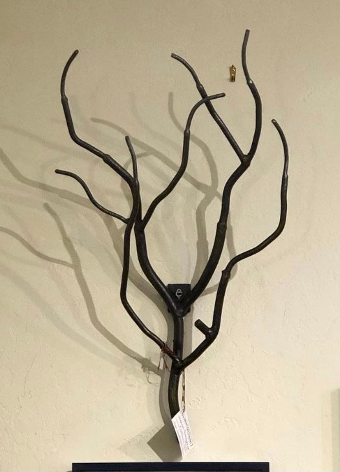 Forged Iron Tree Branch Hanger Rustic Coat Towel Hook - Etsy