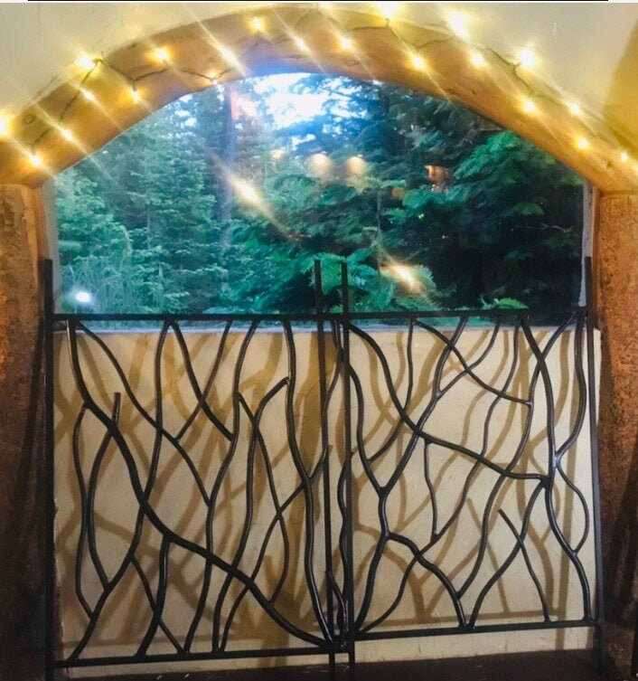 Forged Iron Rustic Branch Railing Sold by Linear Ft Stair | Etsy Canada