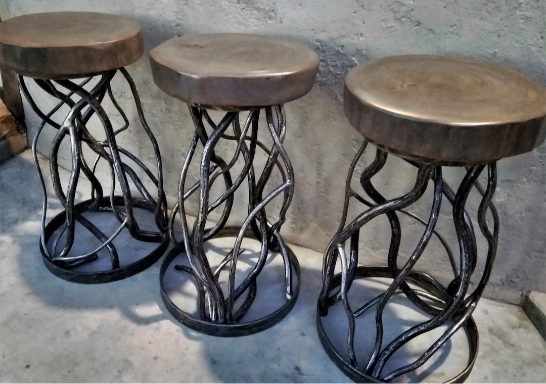 Forged Iron Branch Bar Stool Base, Kitchen Stools, Dining Chairs ...