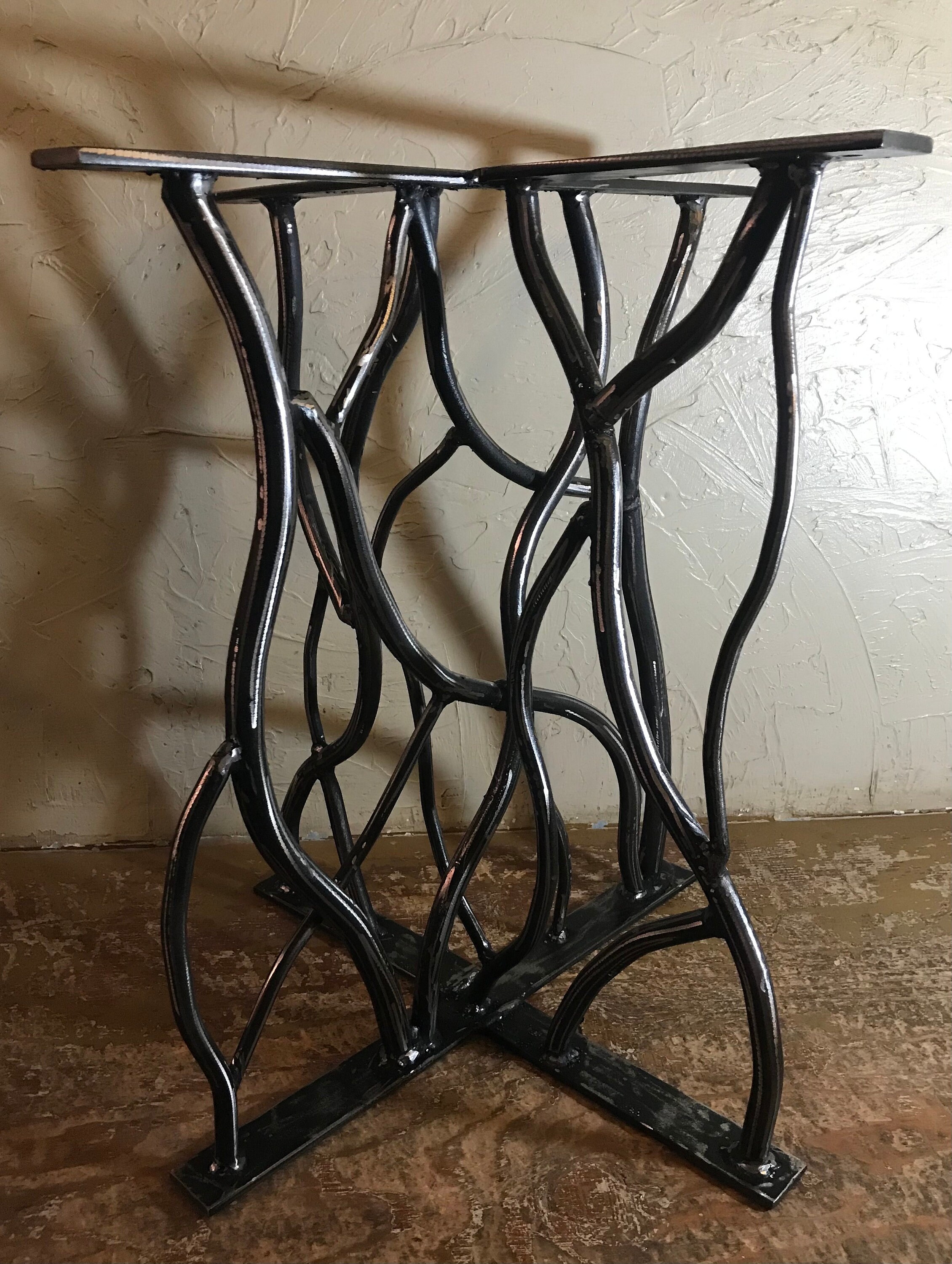 Forged Iron Branch Accent Table Base Forest Plus Shaped - Etsy