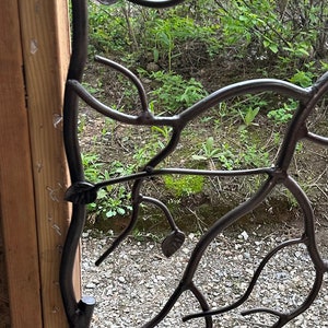 Forged Iron Twisted Tree Stair Railing, Custom Metal Railing, Rustic ...