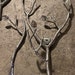 Forged Iron Forest Branch Hanger With Leaves, Coat Rack, Wall Hanger ...