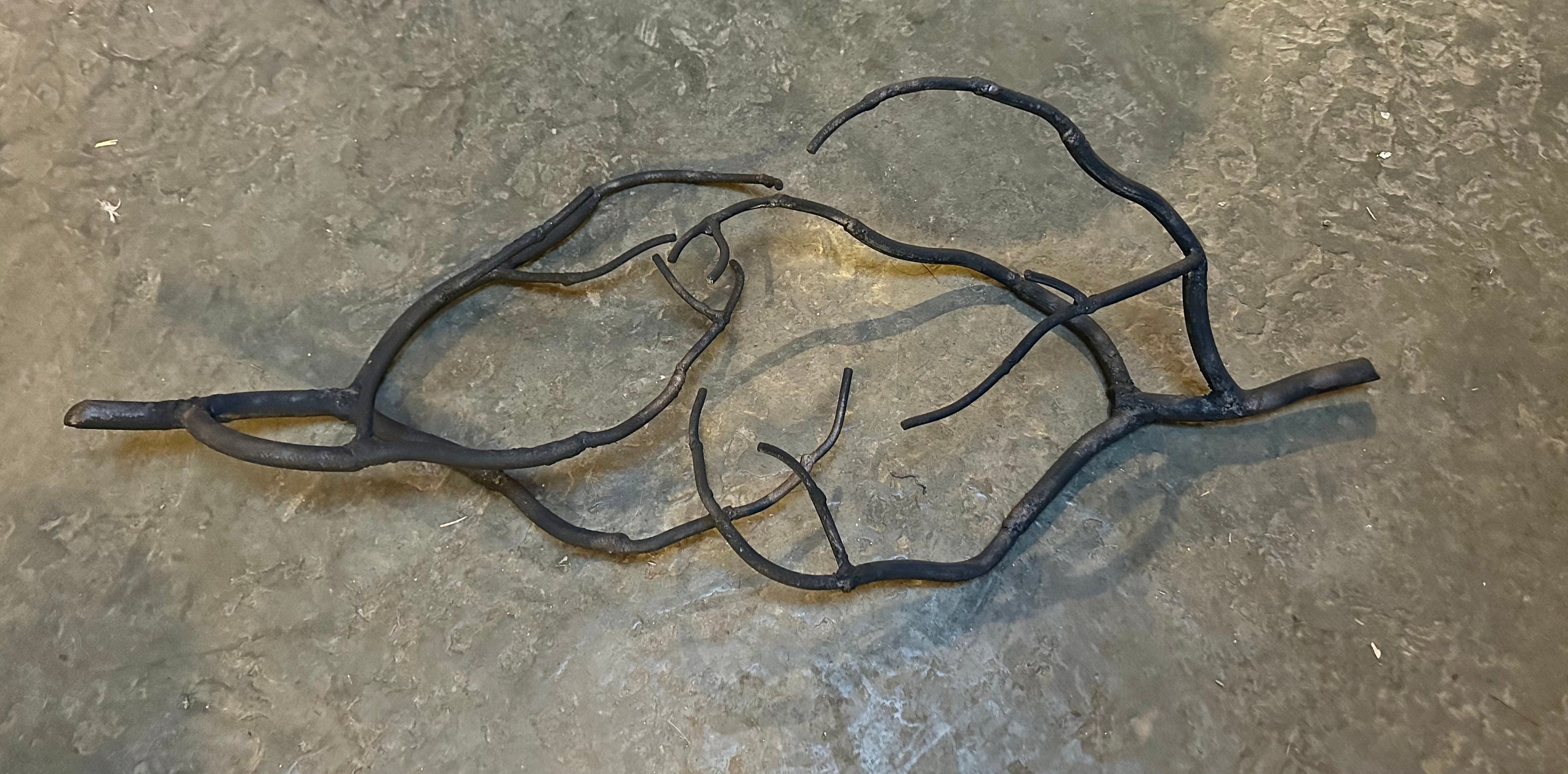 Forged Iron Decorative Tree Branches Hangers, Rustic Tree Coat Hook ...