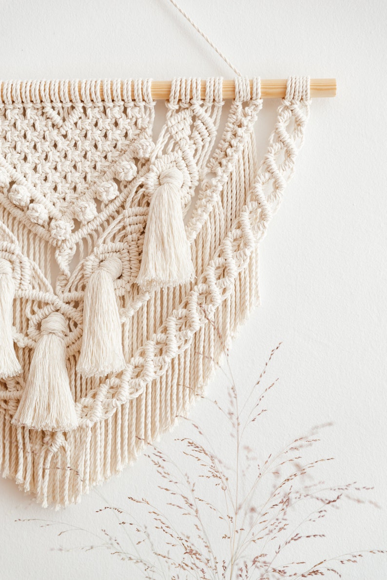 Macrame PATTERN Written PDF and Knot Guide Diy Macrame Wall - Etsy